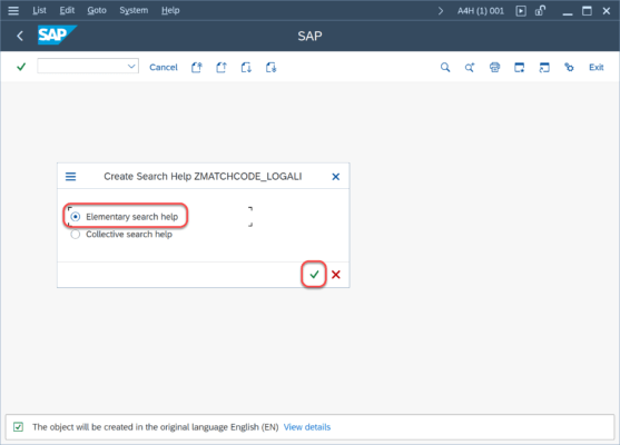 DDIC - MatchCode - Logali Group