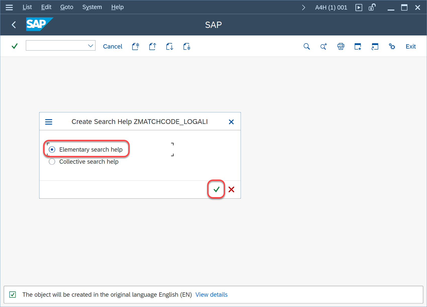 DDIC - MatchCode - Logali Group