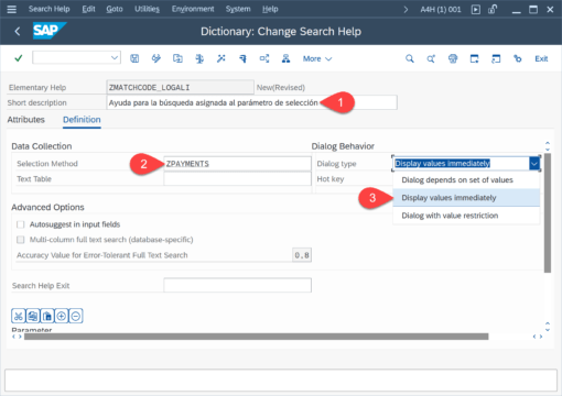 DDIC - MatchCode - Logali Group