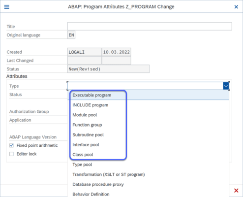 Program types - Logali Group