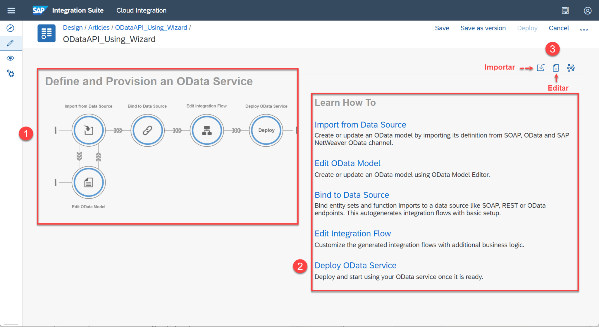 Create Artifact: OData API - Logali Group