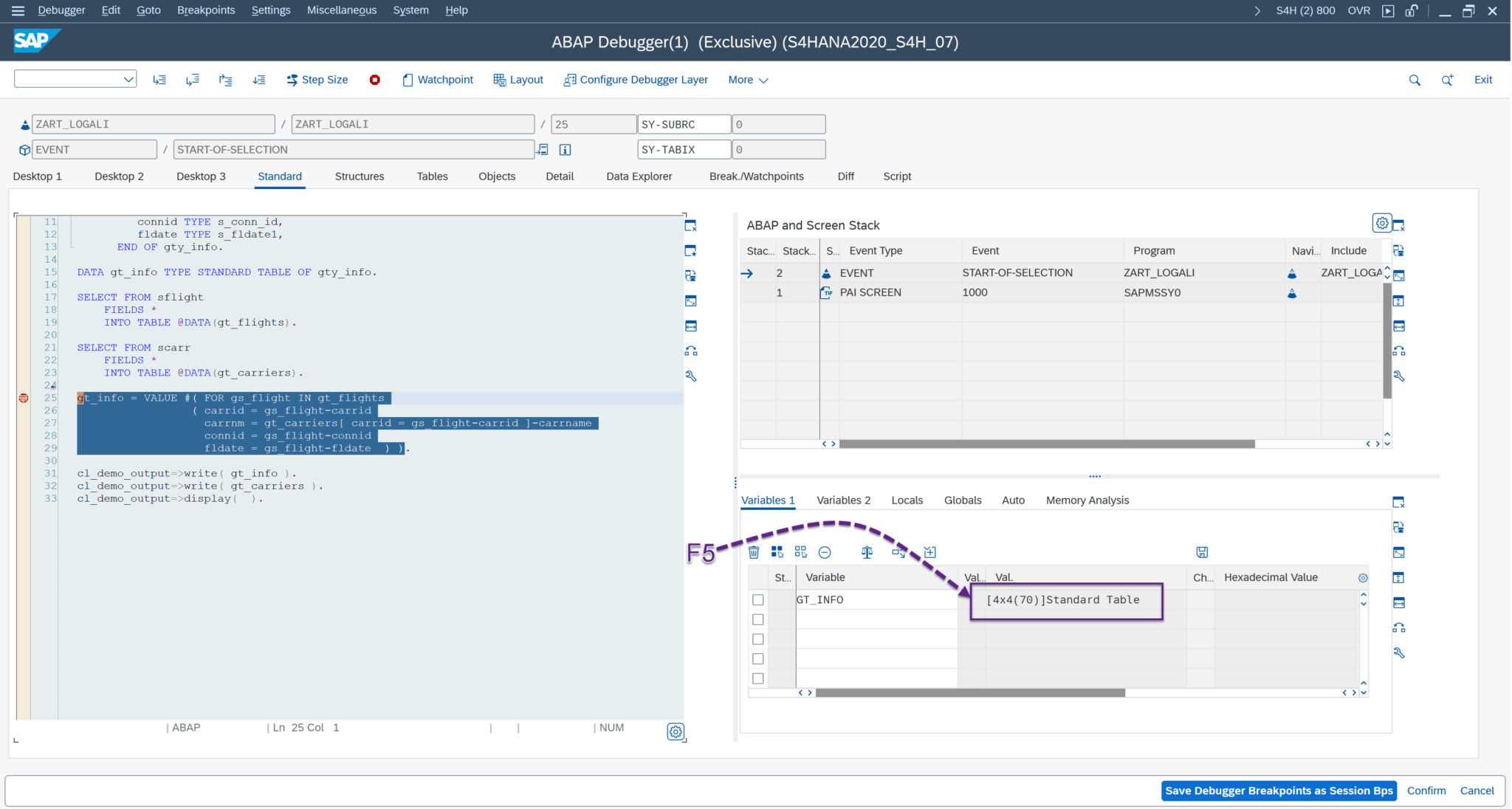 Depuración de expresiones ABAP - Logali Group