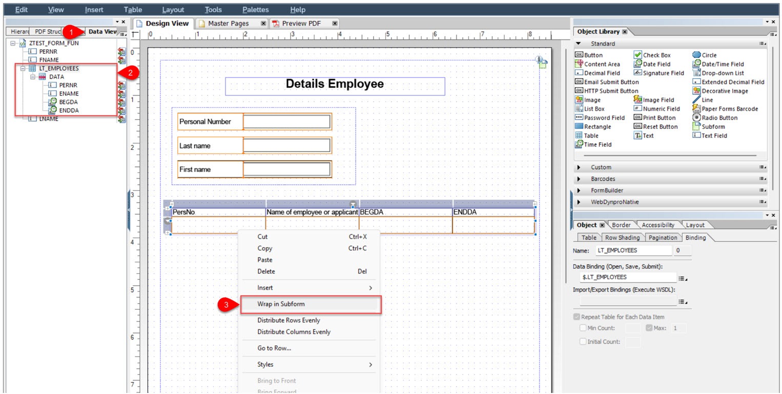 SAP Adobe Forms - Template with Functions - Logali Group