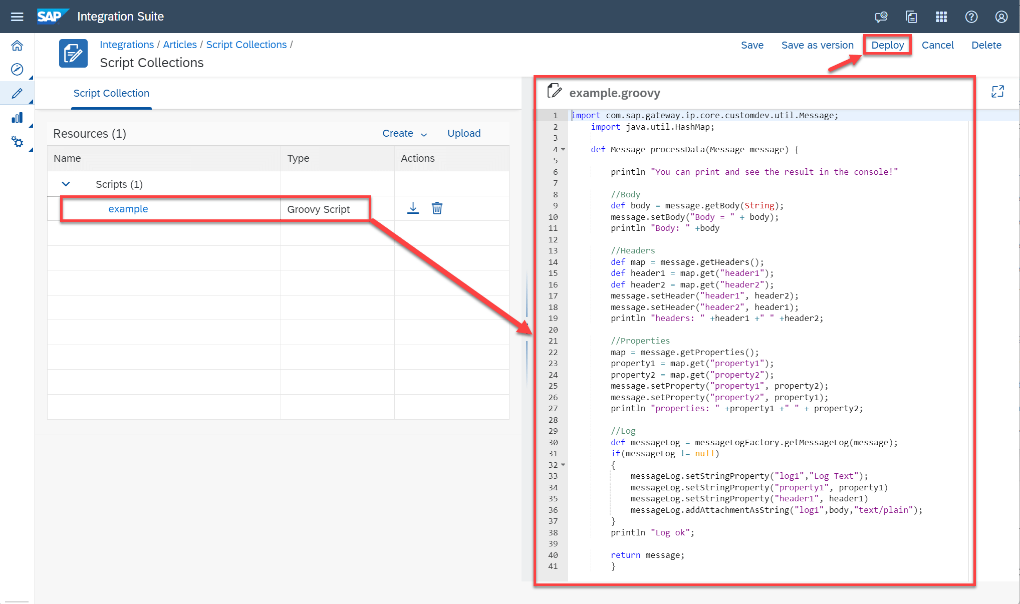 Consuming a Script Collection - Logali Group