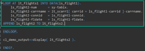 FOR y LOOP para tablas internas - Logali Group