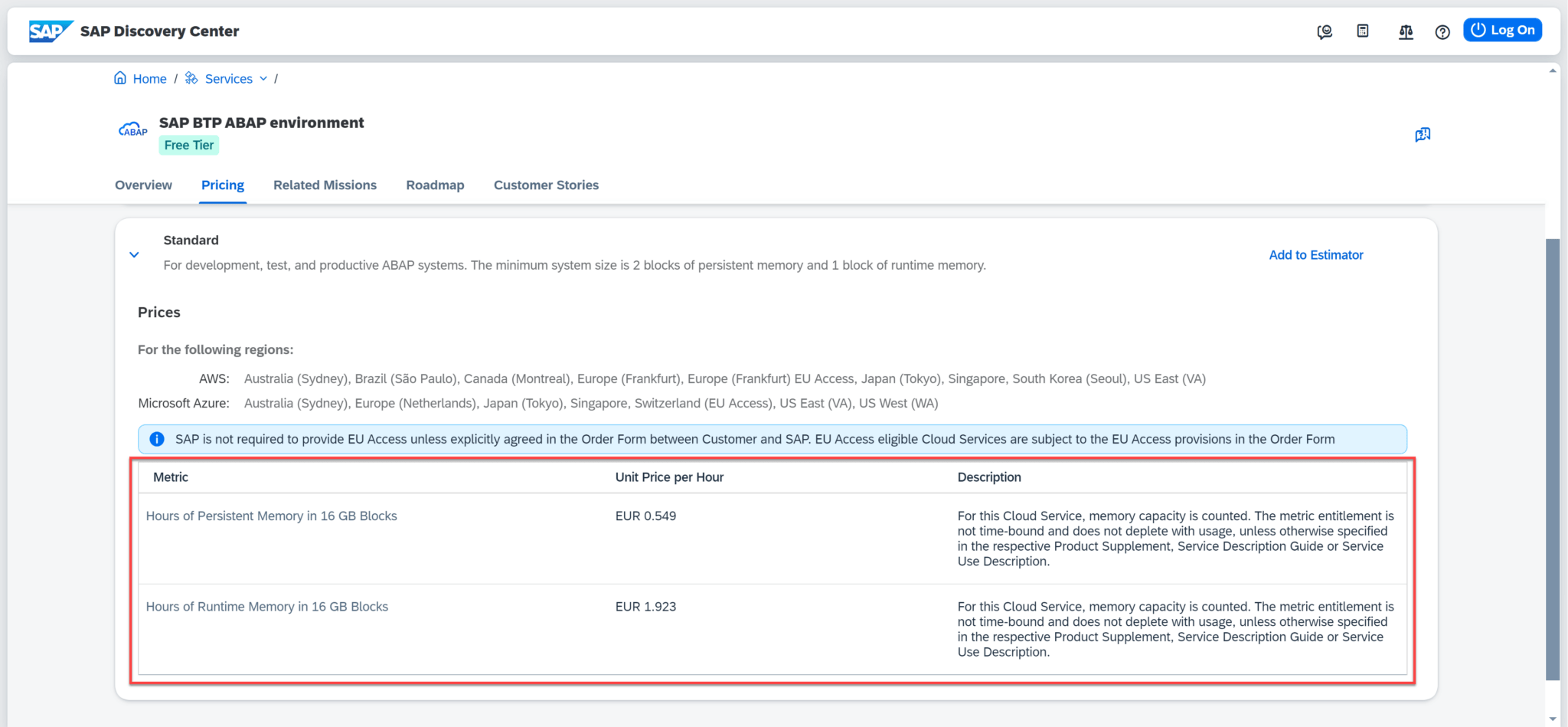 Catálogo de servicios en SAP Discovery Center - Logali Group
